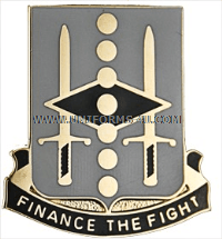 U.S. ARMY 27TH FINANCIAL MANAGEMENT SUPPORT UNIT UNIT CREST (DUI)