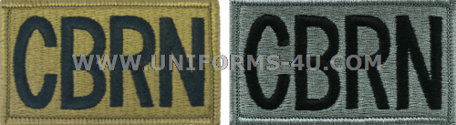 ARMY CBRN LETTERS ACU PATCH