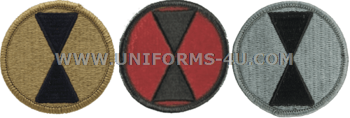 7TH INFANTRY DIVISION ACU MILITARY PATCH