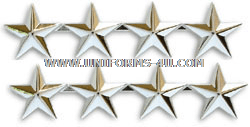 AIR FORCE 4 STAR GENERAL RANK THREE QUARTER INCH GENERAL STARS