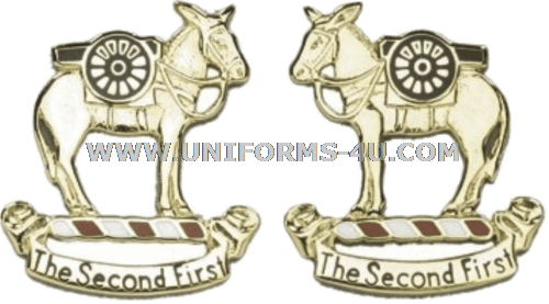 ARMY 2ND FIELD ARTILLERY REGIMENT LEFT HAND UNIT CREST