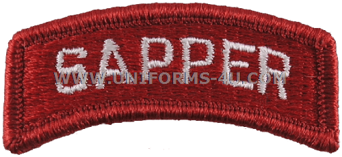 US ARMY SAPPER TAB PATCH